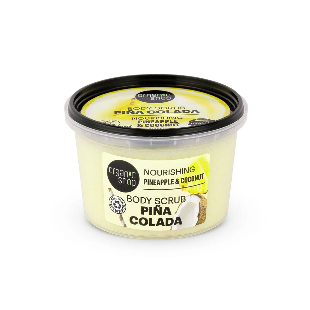 Organic Shop Nourishing Pina Colada Body Scrub Pineapple and Coconut ...